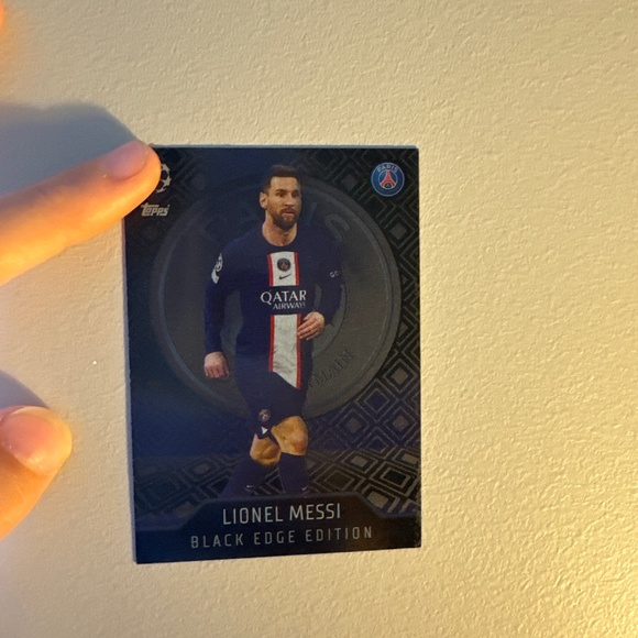Topps | Other | Lionel Messi Black Edge Edition Psg | Poshmark